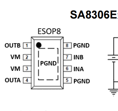 SA8301 Sytatek 电流1.8A, 电源2.0-7.0V马达驱动芯片